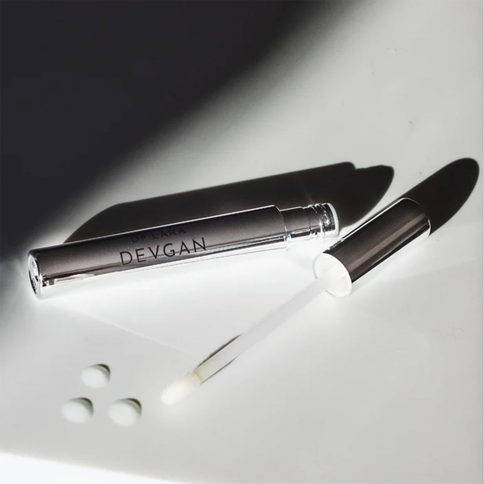 Vivi Lucite Hi Mule In Silver Specchio